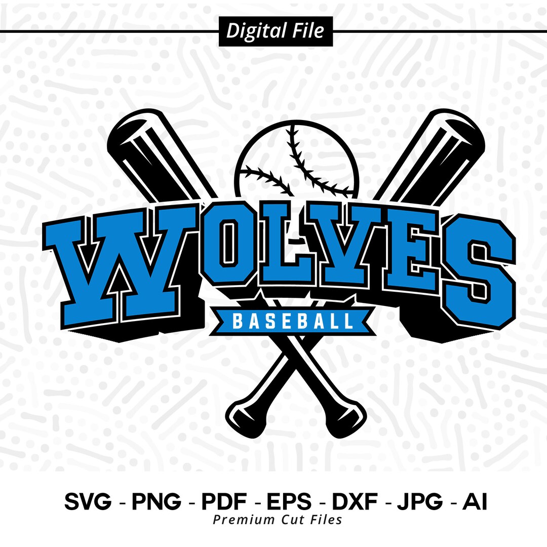 Wolves Baseball SVG PNG, Baseball Svg, Wolves Svg, Baseball Shirt Svg ...