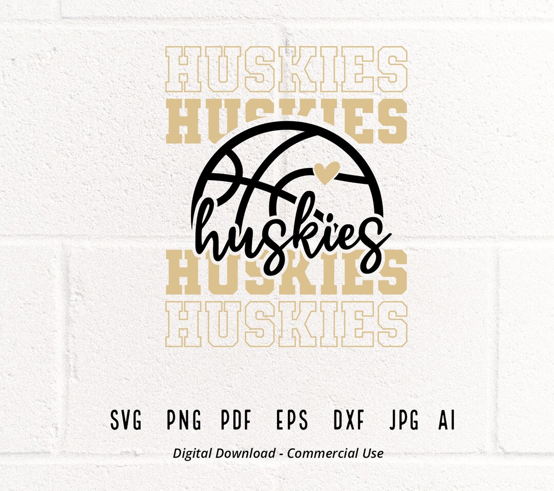 Huskies SVG, Huskies Mascot Svg, Stacked Huskies Svg, Huskies School ...
