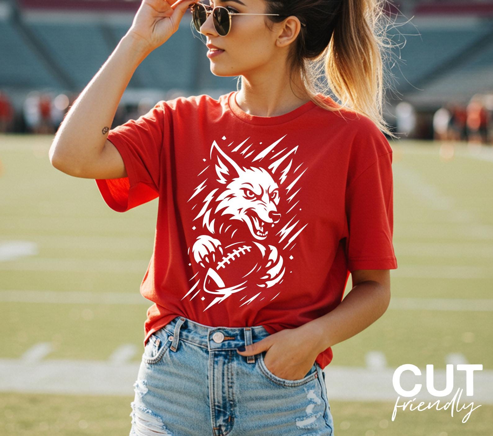 Coyotes Football Mascot SVG PNG, School Spirit Shirt Design - Etsy