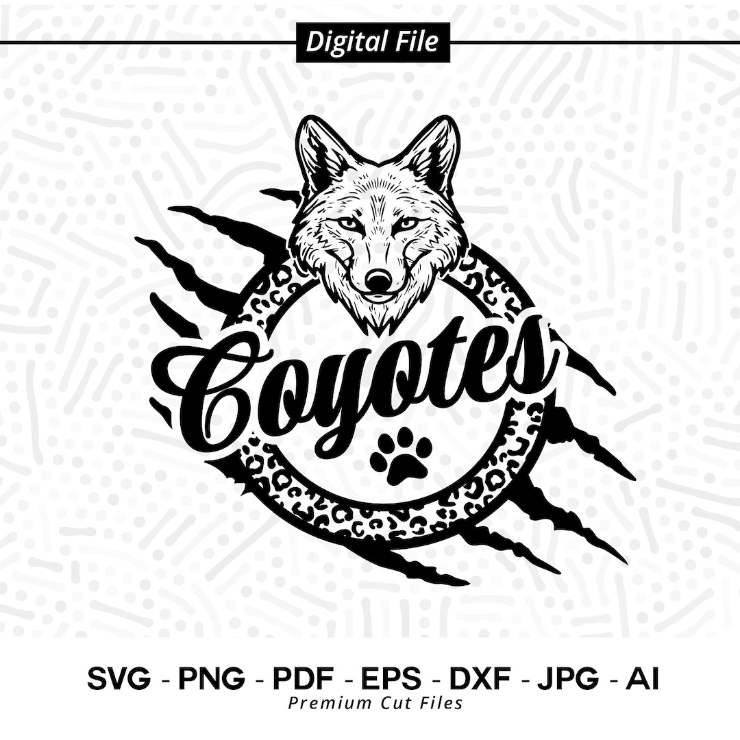 Leopard Coyotes Claw SVG, Coyotes, Leopard Svg, Coyotes Paw Svg ...