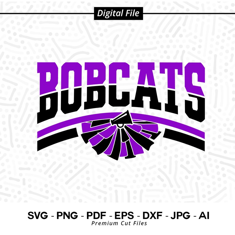 Bobcats Cheer SVG, School Spirit, Pom Pom (digital File) - Etsy