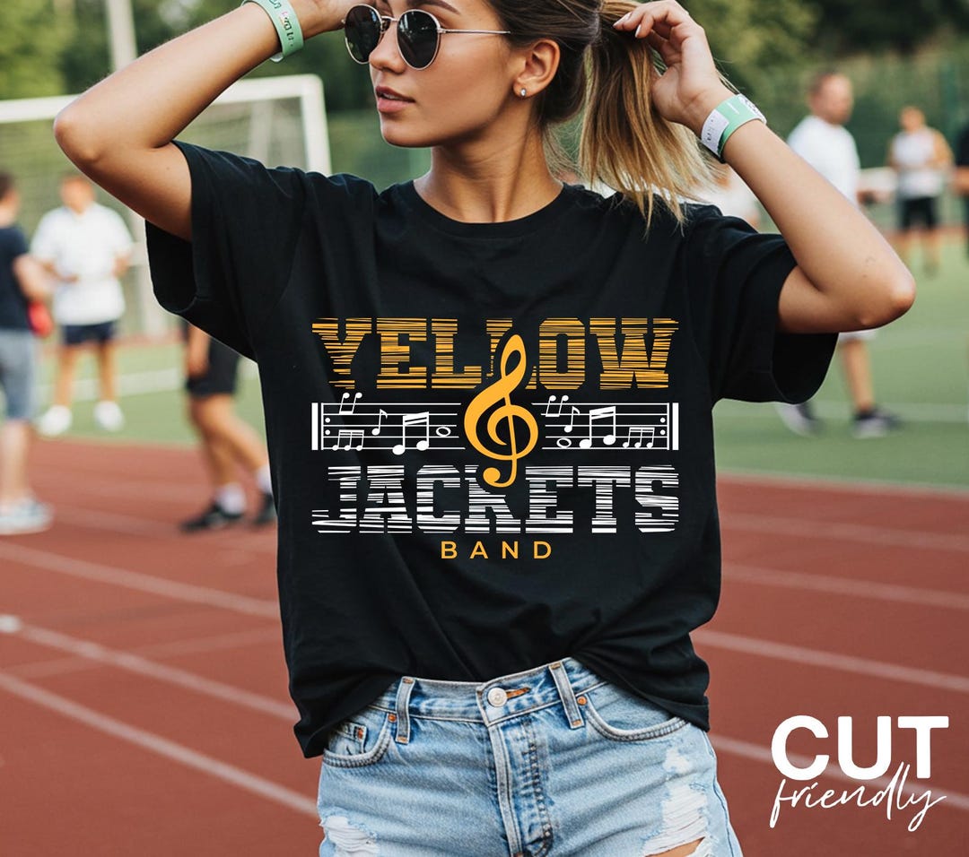 Yellow Jackets Band SVG PNG, Marching Band Mom Shirt Design (digital ...