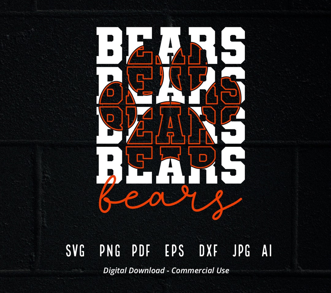 Stacked Bears Paw SVG, School Team Mascot (digital Download) - Etsy