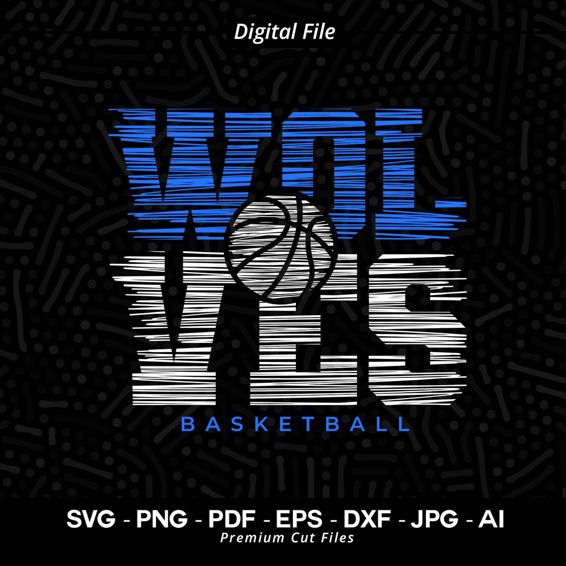 Retro Wolves Basketball SVG, PNG, Cricut - Etsy