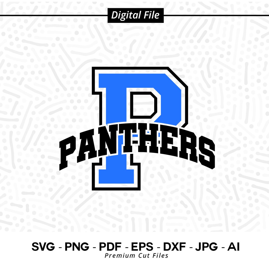 Panthers SVG PNG, Panthers Mascot Svg, Panthers Cheer Svg, Panthers ...