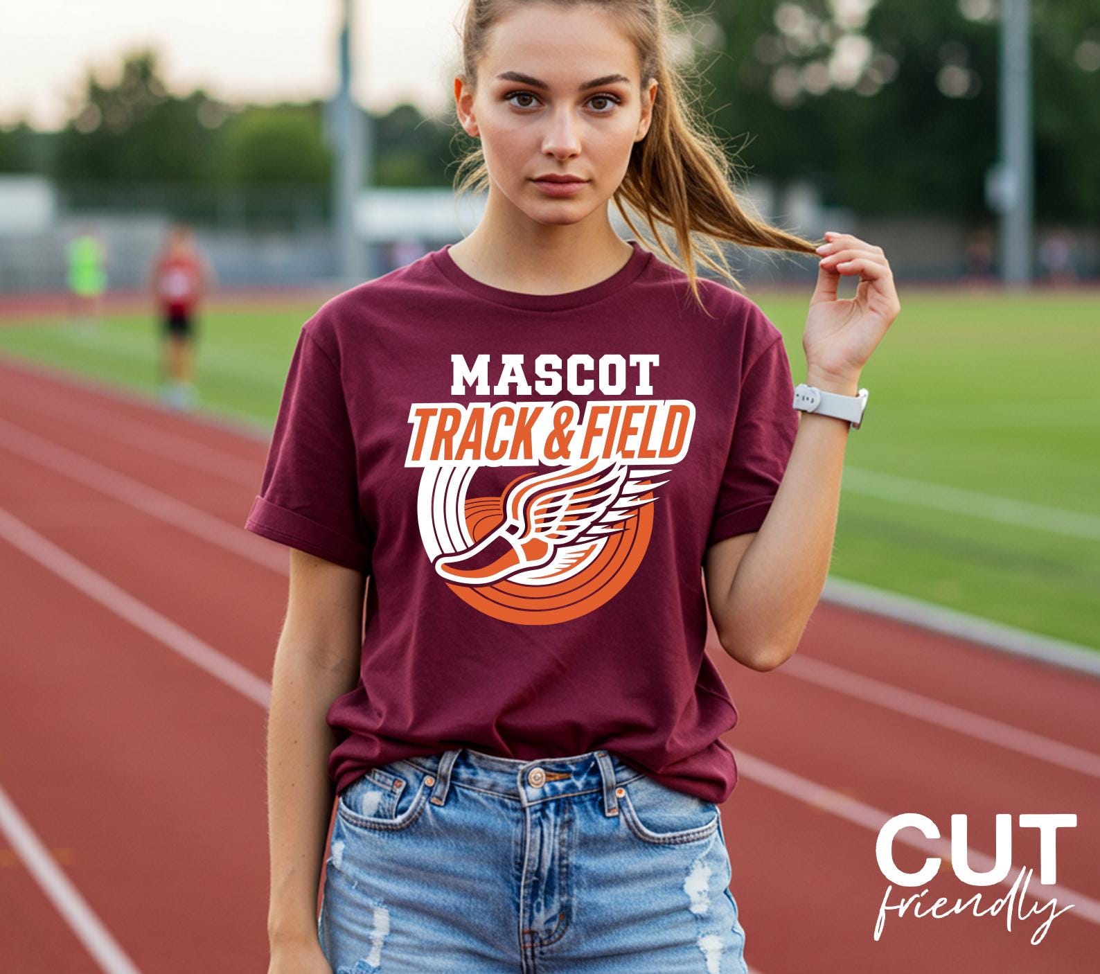 Editable Track and Field SVG Design, Team Name Template (digital ...