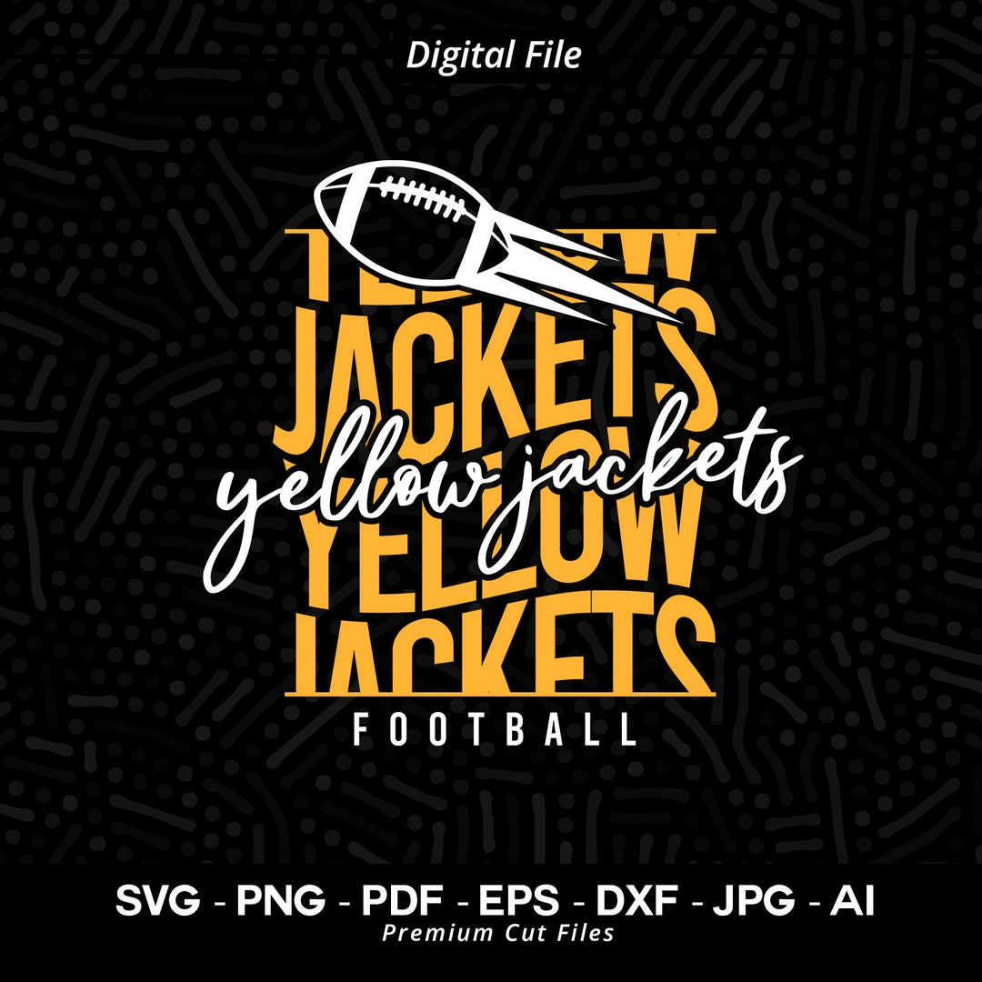 Yellow Jackets Football Svg, Yellow Jacket Svg, Football Svg, Jackets ...