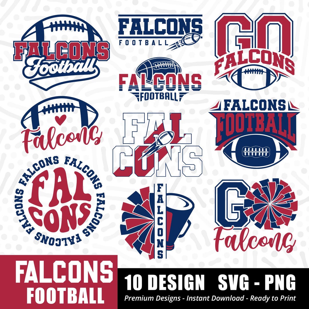 Falcons Football Bundle SVG PNG, Falcons Bundle Svg, Football Bundle ...