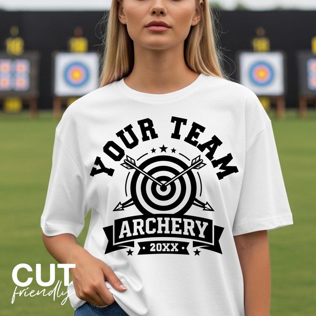 Archery Team Editable Template SVG PNG EPS, Custom School Spirit Design ...