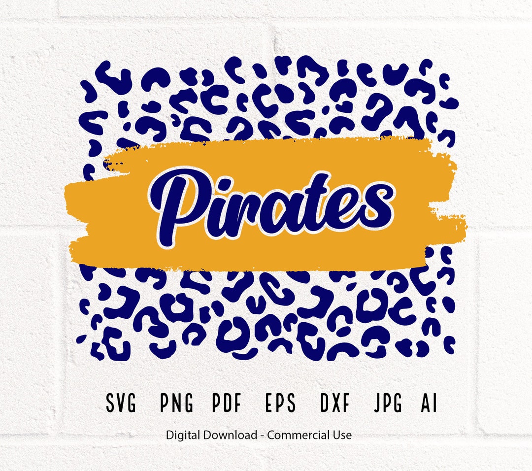 Leopard Pirates SVG, Pirates Mascot Svg, Pirates Svg, Pirates School ...