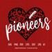 Leopard Heart Pioneers SVG, Pioneers Mascot Svg,pioneers Svg,pioneers ...