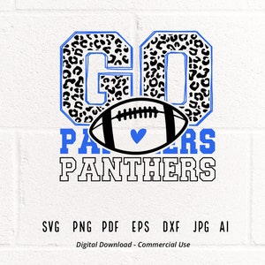 Leopard Go Panthers SVG, Go Panthers Svg, Panthers Mascot Svg, Panthers ...