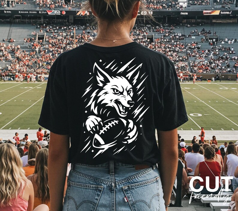 Coyotes Football Mascot SVG PNG, School Spirit Shirt Design - Etsy