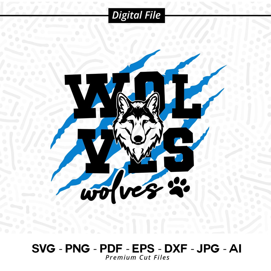Wolves SVG PNG, Wolves Face Svg, Wolves Claw Svg, Wolves Paw Svg ...