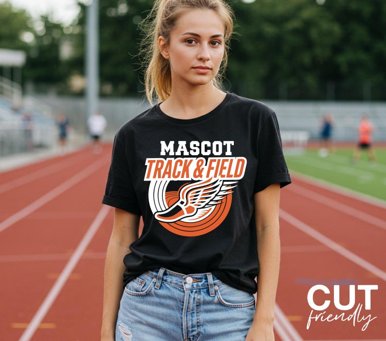 Editable Track and Field SVG Design, Team Name Template (digital ...