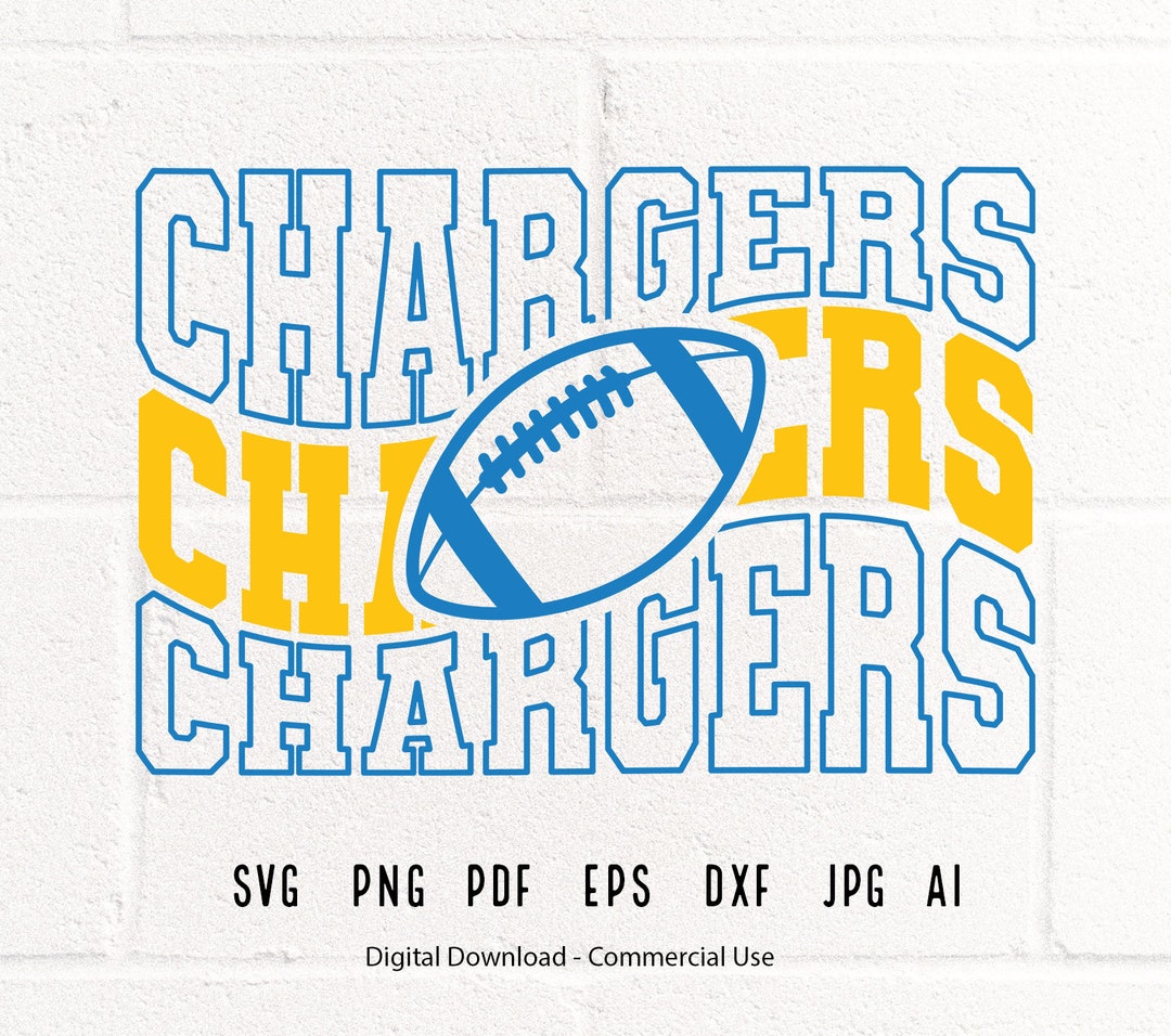 Chargers Football SVG PNG, Chargers Mascot Svg, Chargers Svg, Chargers ...