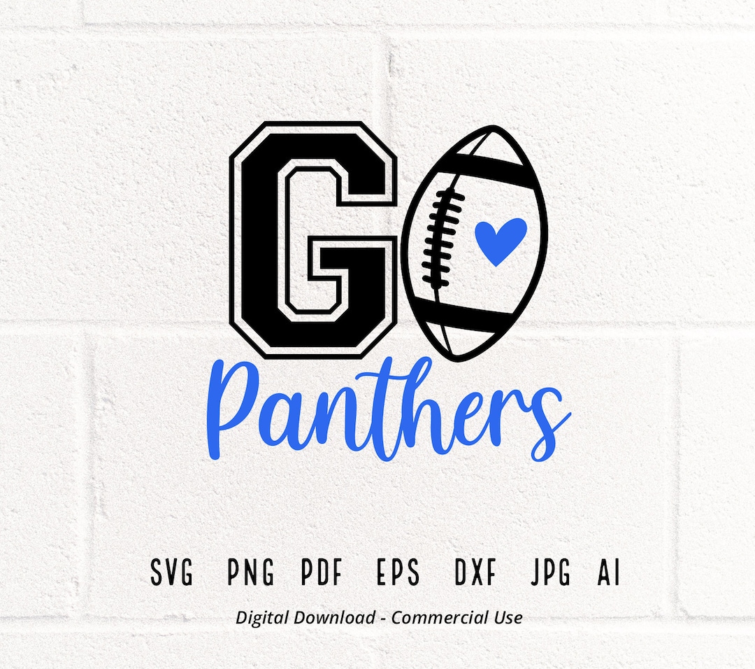 GO Panthers SVG, Panthers Mascot Svg,panthers Svg,panthers School Team ...