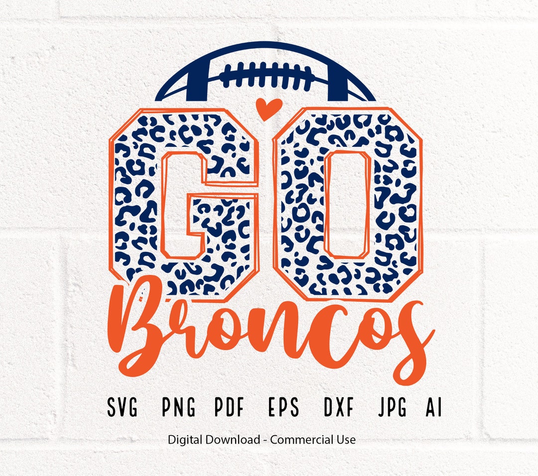 Bronco Football Svg, Bronco, Broncos, Football Svg, Png, Sublimation ...