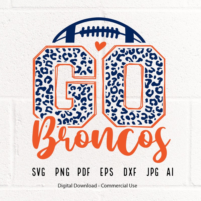 Denver Broncos Clipart - Etsy