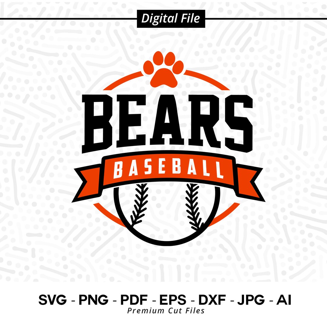 Baseball SVG PNG, Bears, Baseball, Svg, Bear Baseball, Bear, Bear ...