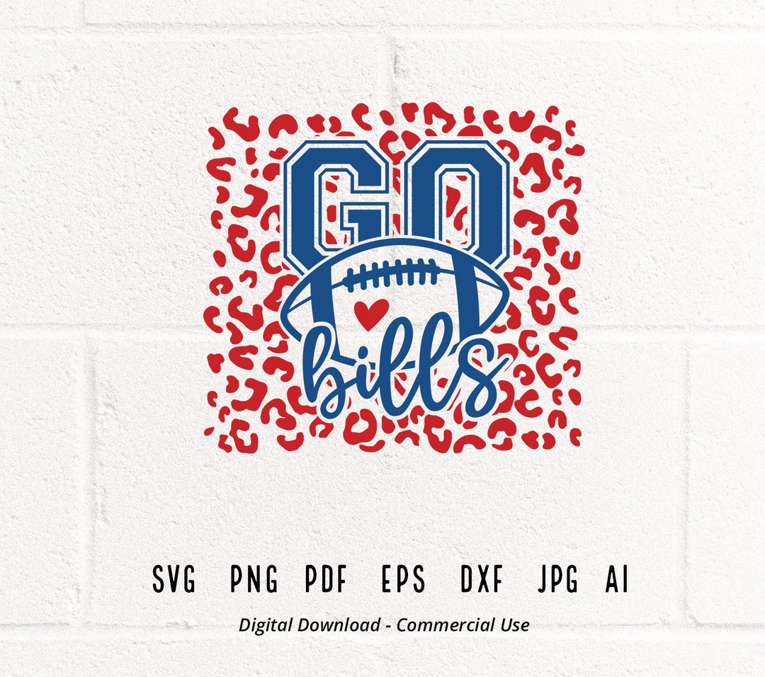 Leopard Go Bills, Bills Mascot Svg, Bills Svg, Bills School Team Svg ...