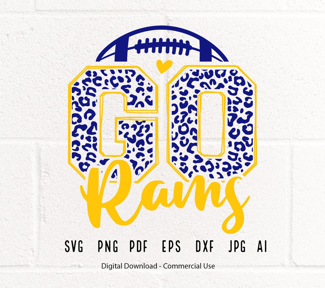 Leopard Go Rams SVG, Rams Football Svg, Rams Svg, Rams Mascot Svg, Rams ...