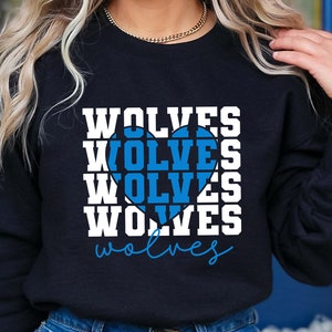Stacked Wolves SVG Wolves Mascot Svg Wolves Svg Wolves - Etsy
