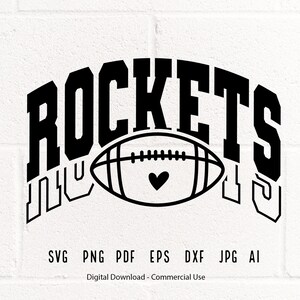Rockets SVG PNG Rockets Football Svgrockets Mascot - Etsy