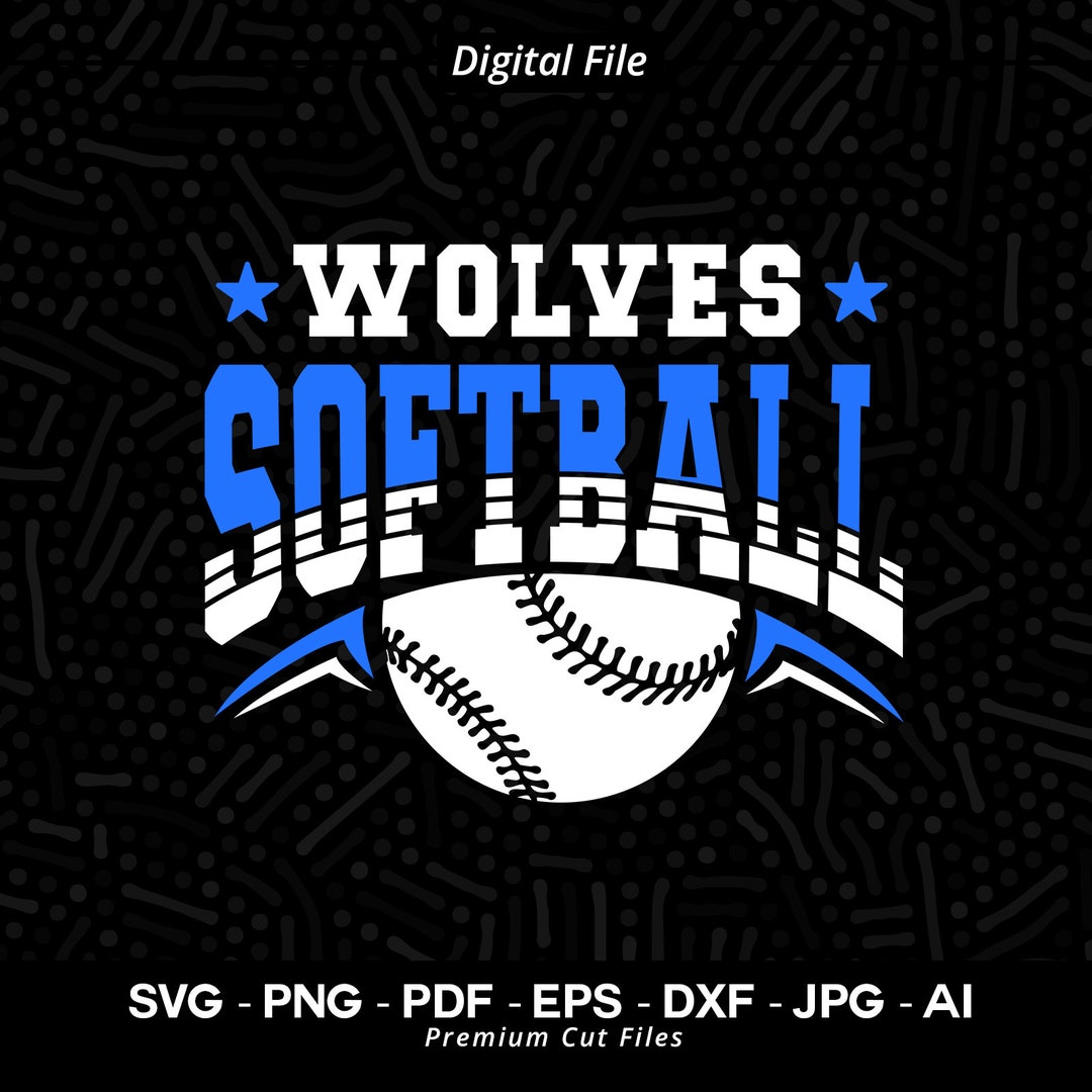 Wolves Softball Svg Png, Wolves, Softball, Shirt Design, Softball ...