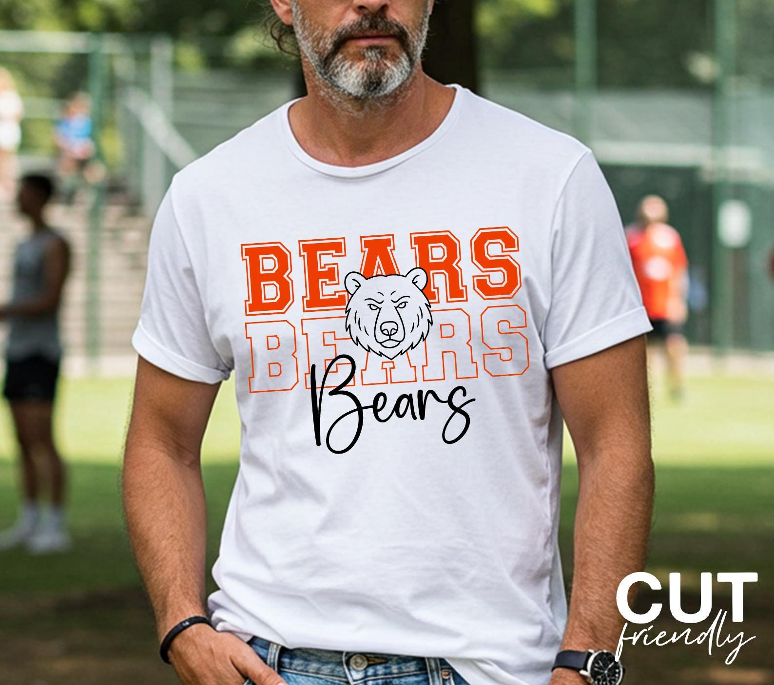 Bears Mascot SVG PNG Design - Bold Varsity Stacked Bear Face Shirt ...