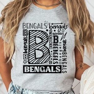 Bengals SVG PNG, Bengals Mascot Svg, Bengals Typography Svg, Bengals ...