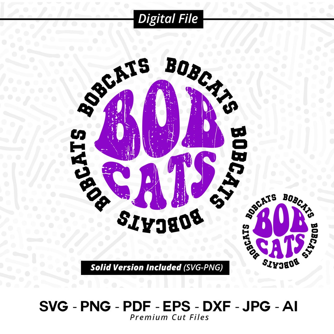 Bobcats SVG PNG, Bobcats Typography Svg, Bobcats Sport Logo Svg ...