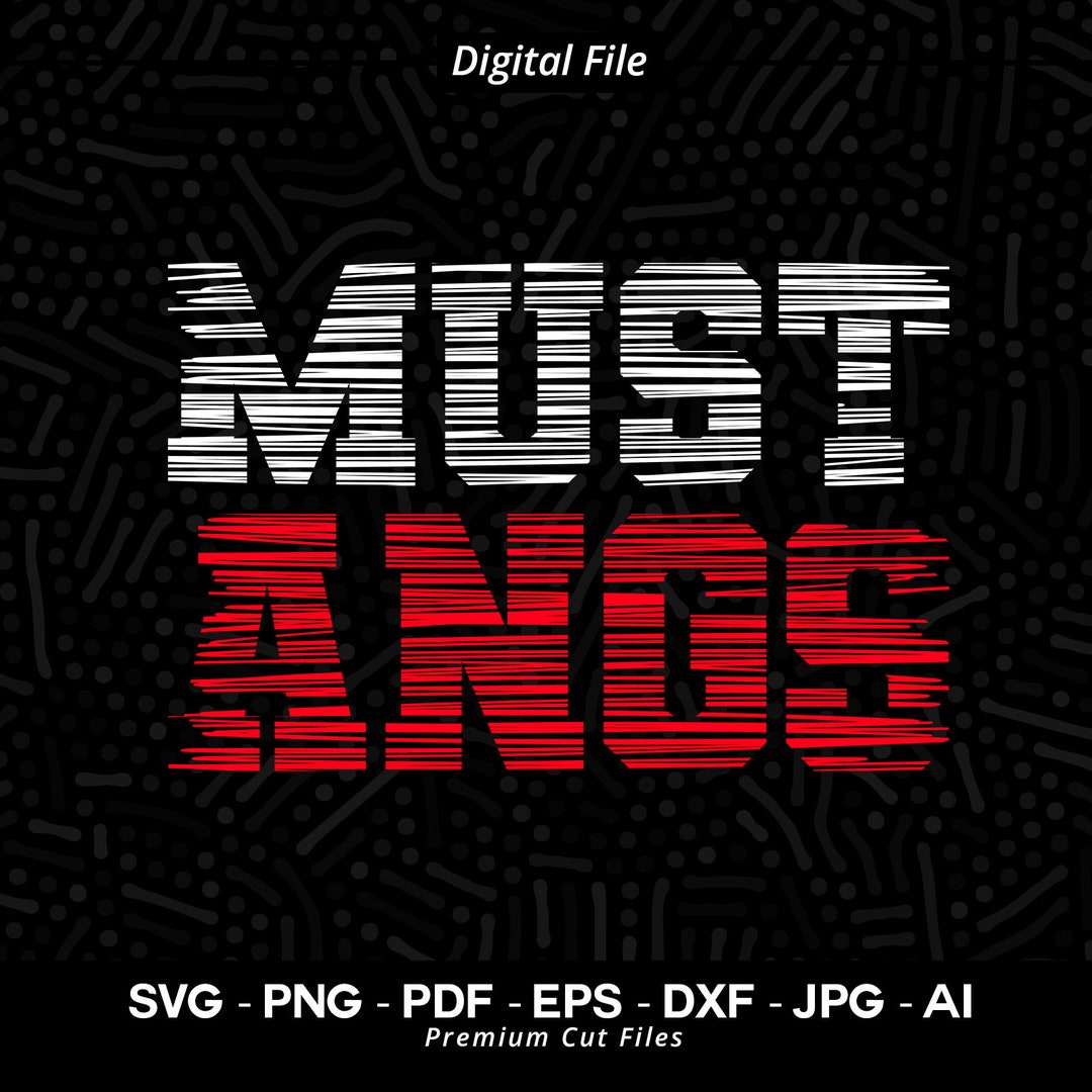 Mustangs SVG PNG, Mustangs Mascot Svg, Mustangs Cheer Svg, Mustangs ...