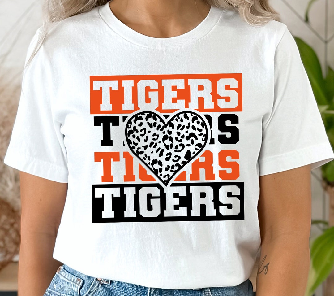 Tigers SVG PNG Tigers Mascot Svgtigers Leopard Heart Tigers - Etsy