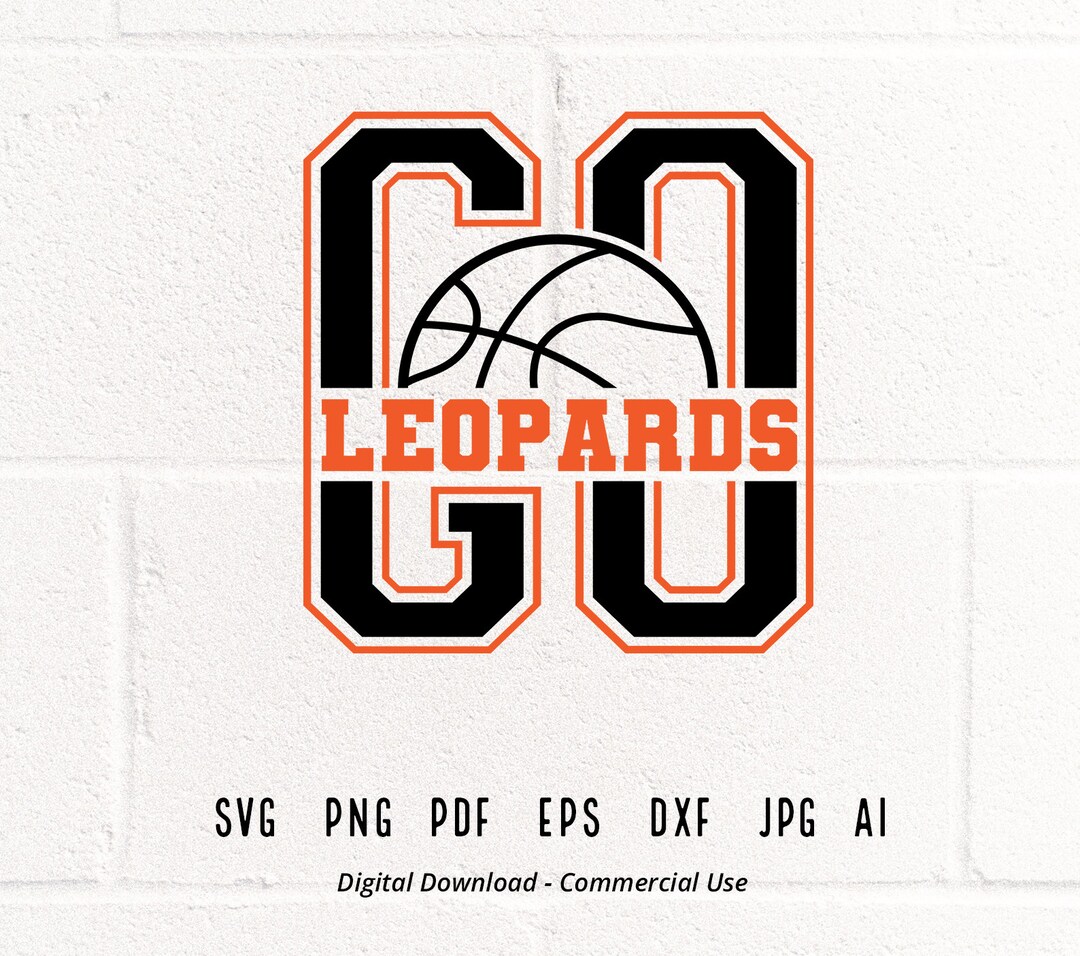 GO Leopards SVG PNG, Leopards Mascot Svg, Leopards Svg, Leopards Cheer ...