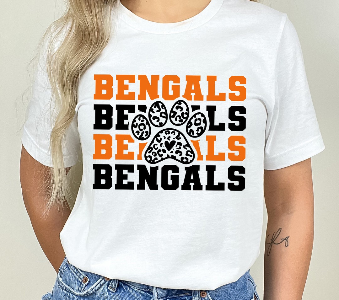 Stacked Bengals Paw SVG Bengals Mascot Svg Bengals Svg - Etsy