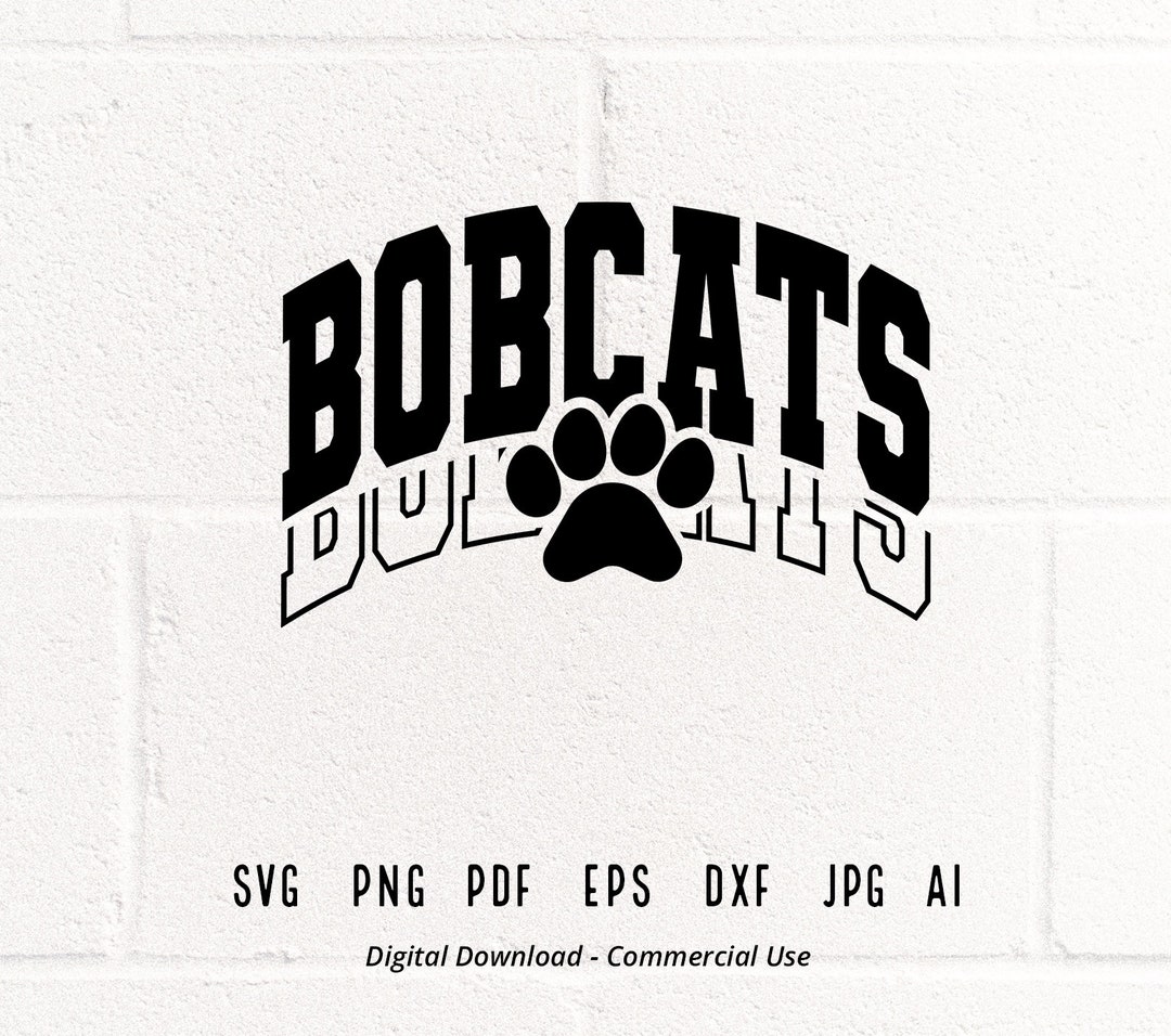 Bobcats SVG PNG, Bobcats Paw Svg, Bobcats Mascot Svg, Bobcats Cheer Svg ...