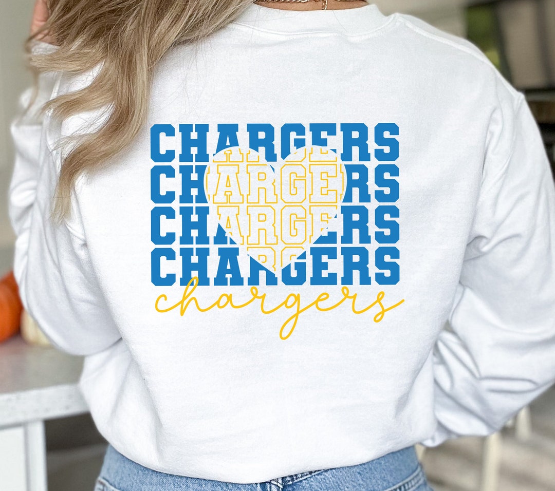 Stacked Chargers SVG Chargers Mascot Svg Chargers Svg - Etsy