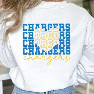 Stacked Chargers SVG, Chargers Mascot Svg, Chargers Svg, Chargers ...