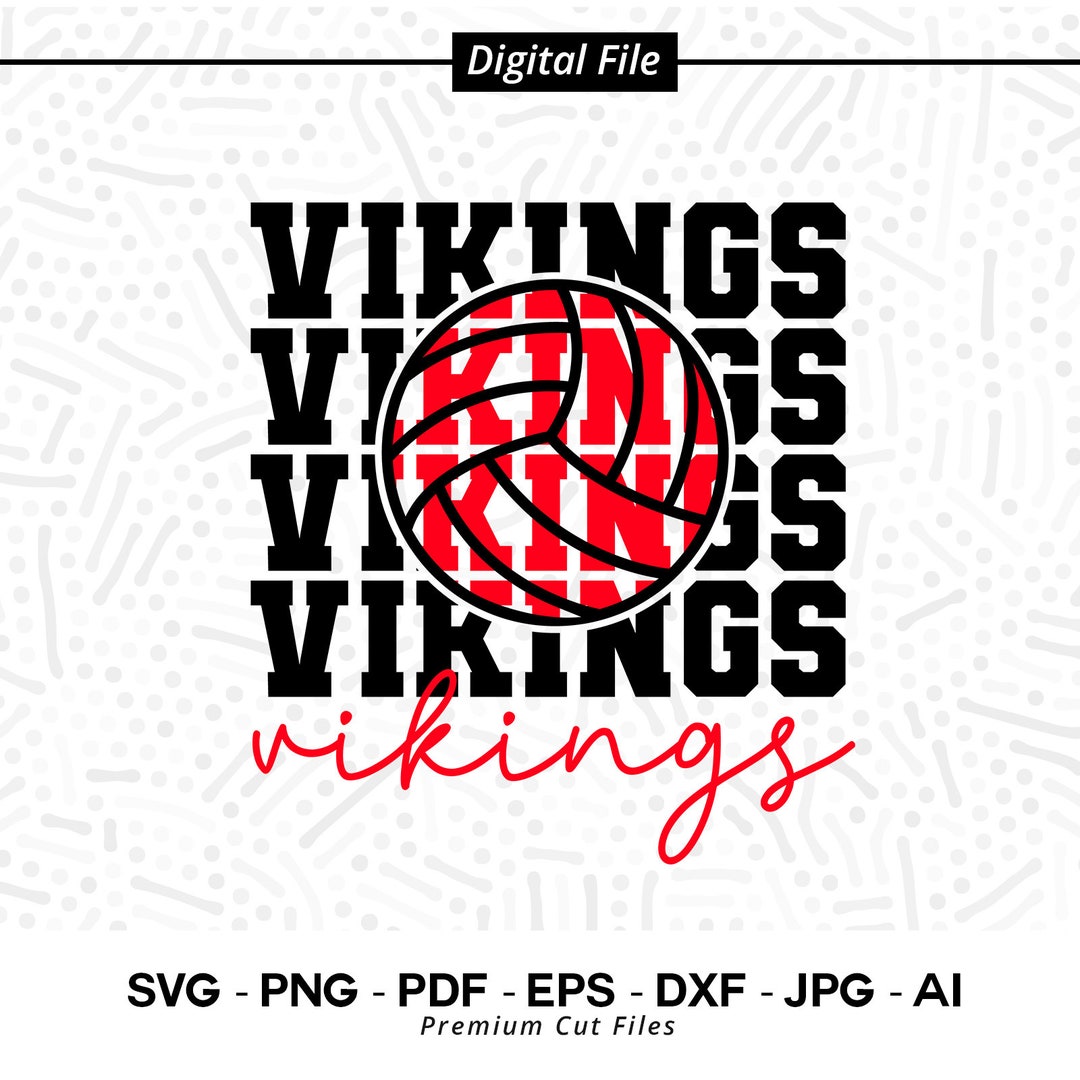 Vikings Volleyball Svg Png, Volleyball Svg, Viking, Vikings, Volleyball ...