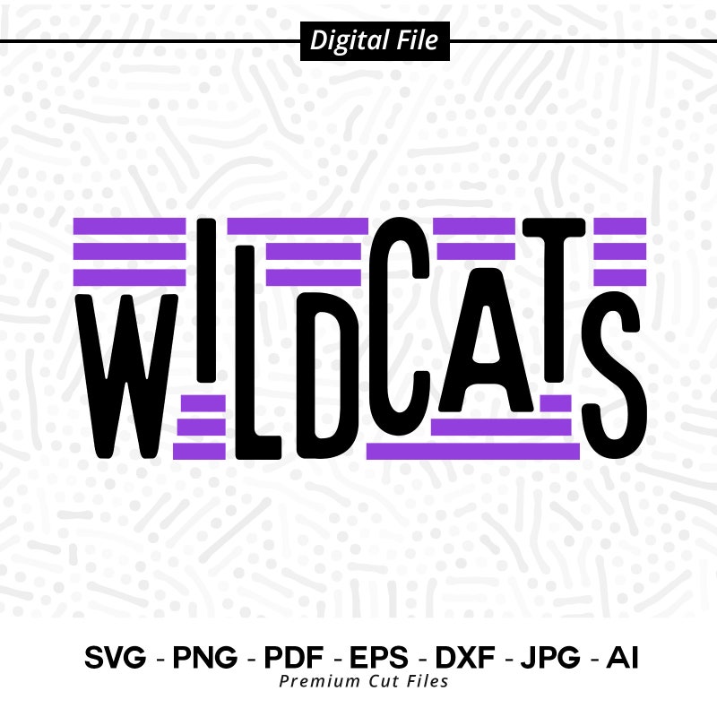 Wildcat Svg - Etsy