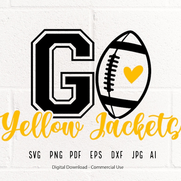 Yellow Jacket Mascot Svg - Etsy