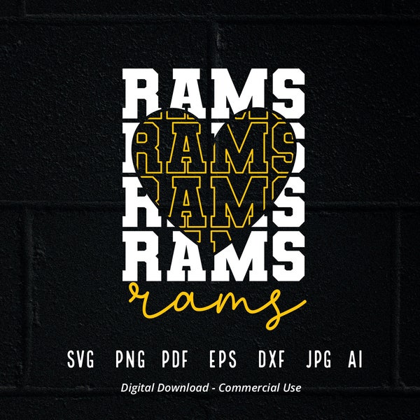 Rams Mascot Svg - Etsy