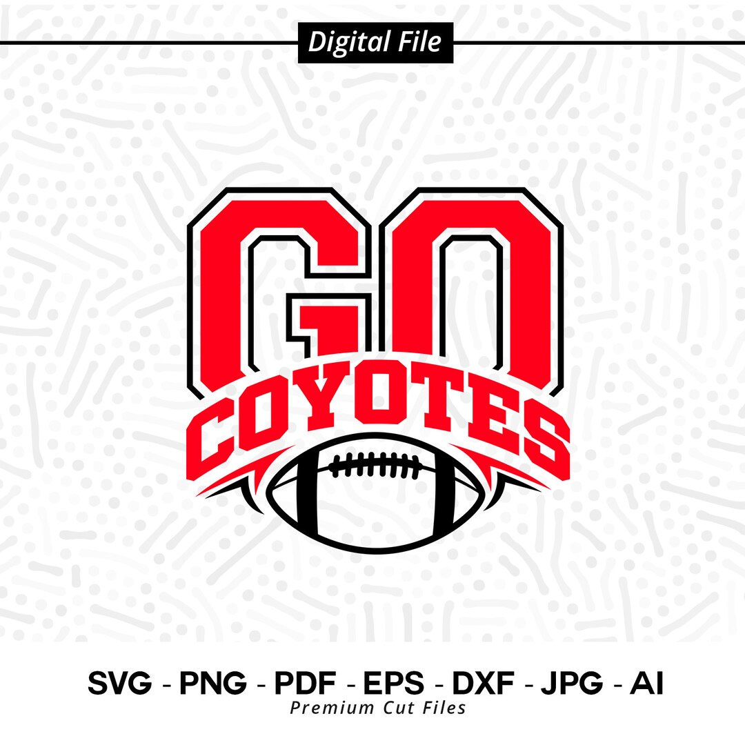 Go Coyotes Football Svg Png, Coyotes Svg, Coyote Svg, Football Svg ...