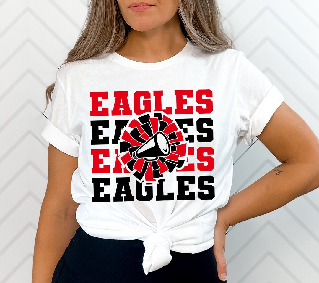 Eagles Cheer SVG PNG Eagles Mascot Svg Stacked Eagles Svg - Etsy