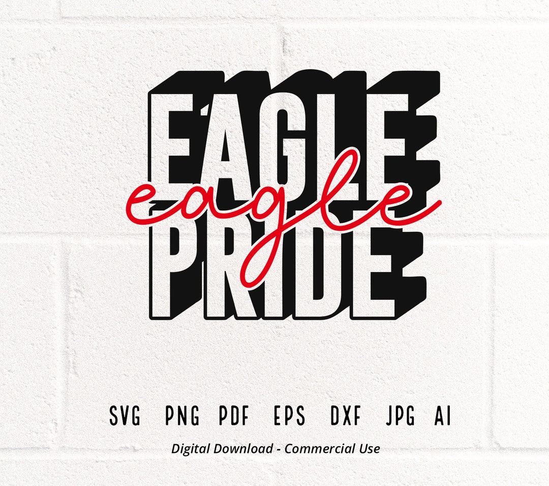 Eagle SVG PNG, Eagle Pride Svg, Eagle Mascot Svg, School Pride Mascot Svg, Mascot Svg, School ...