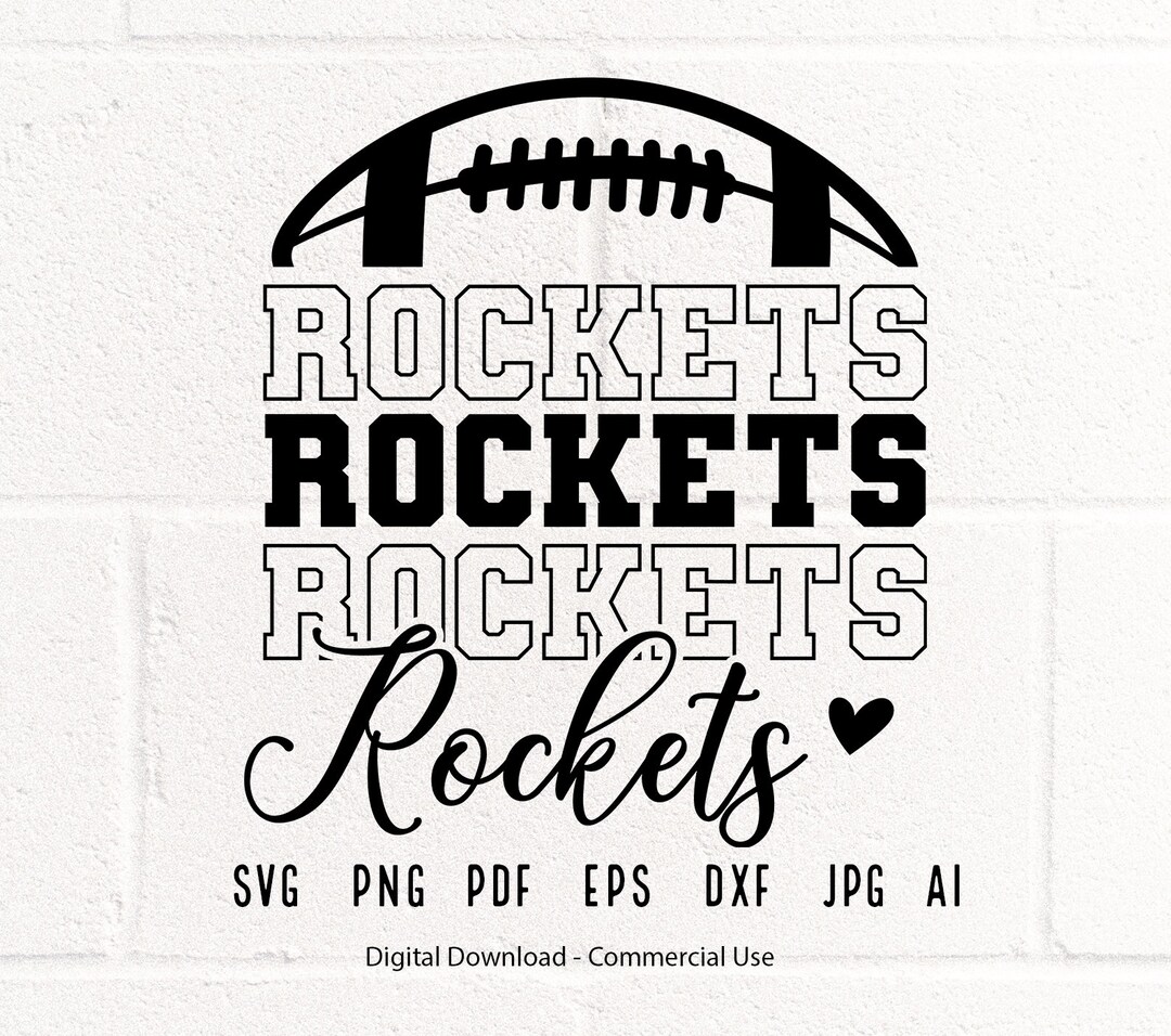 Stacked Rockets SVG, Rockets Mascot Svg, Rockets Svg, Rockets School ...
