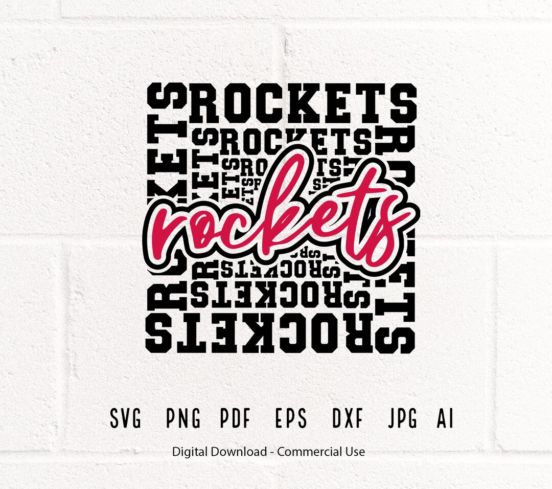 Rockets SVG PNG, Rockets Mascot Svg, Rockets Cheer Svg, Rockets Shirt ...