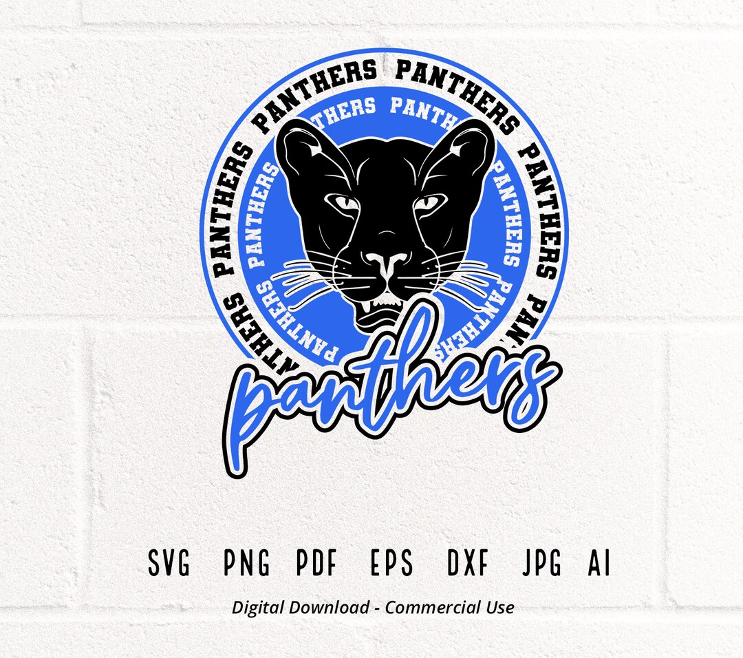 Panthers SVG PNG, Panthers Face Svg, Panthers Mascot Svg, Panthers ...