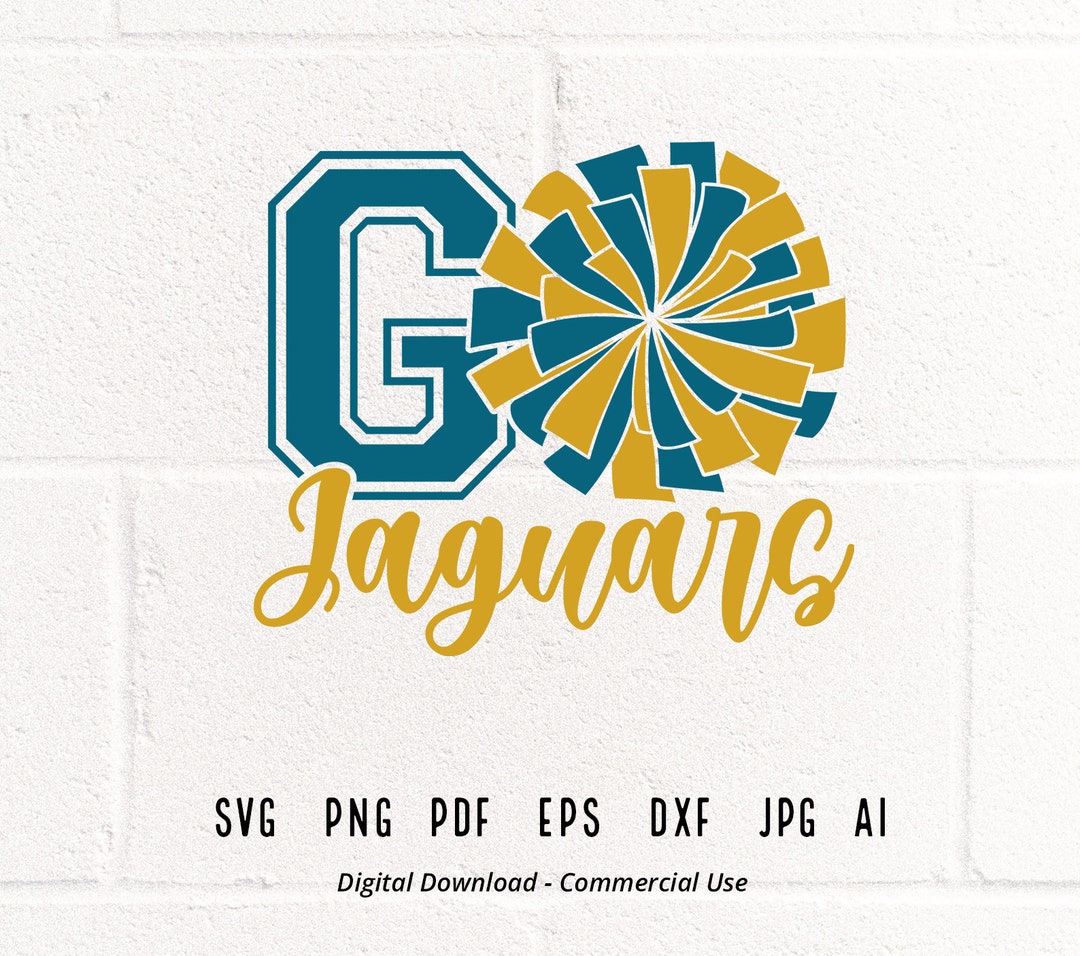 Go Jaguars Cheer SVG PNG, Jaguars Mascot Svg, Jaguars Svg, Jaguars ...